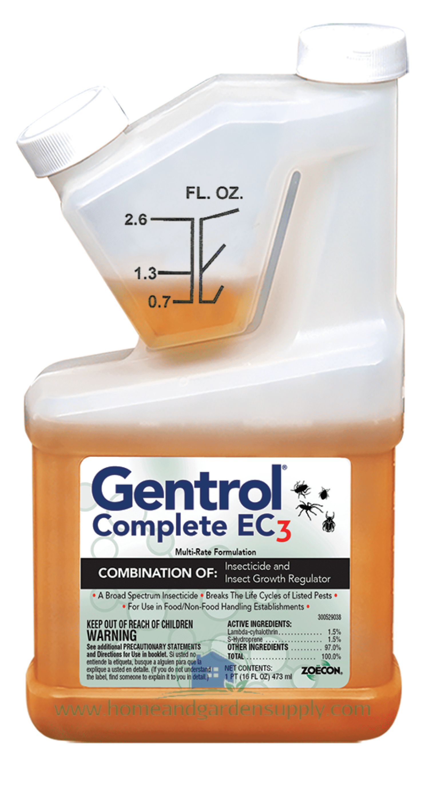 Gentrol Complete EC3 - Kills Crawling, Flying & Pantry Insects- 16fl oz ...