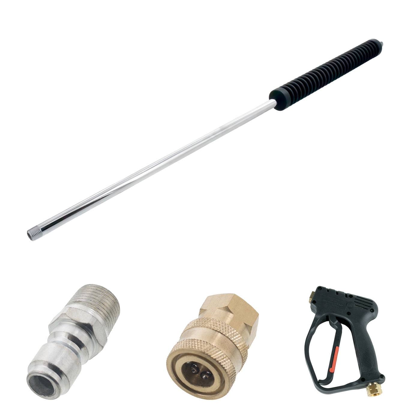 Deluxe 4000 PSI 10.5 GPM 210°F Pressure Washer Gun Kit & 28in. Wand ...