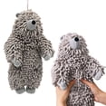 Bear Shaped Fuzzy Ball Hand Towels, 3D Cute Animals Soft Chenille ...