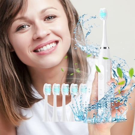 SDNall Sound Wave Rechargeable Electric Toothbrush For Adults And Kids ...