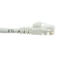 Cat6 White Ethernet Patch Cable, Snagless - Molded Boot, 50 Foot ...