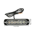 Stri 18W 12-24V 6 LEDs Strobe Light 18 Modes Ultra-thin Emergency Flash ...