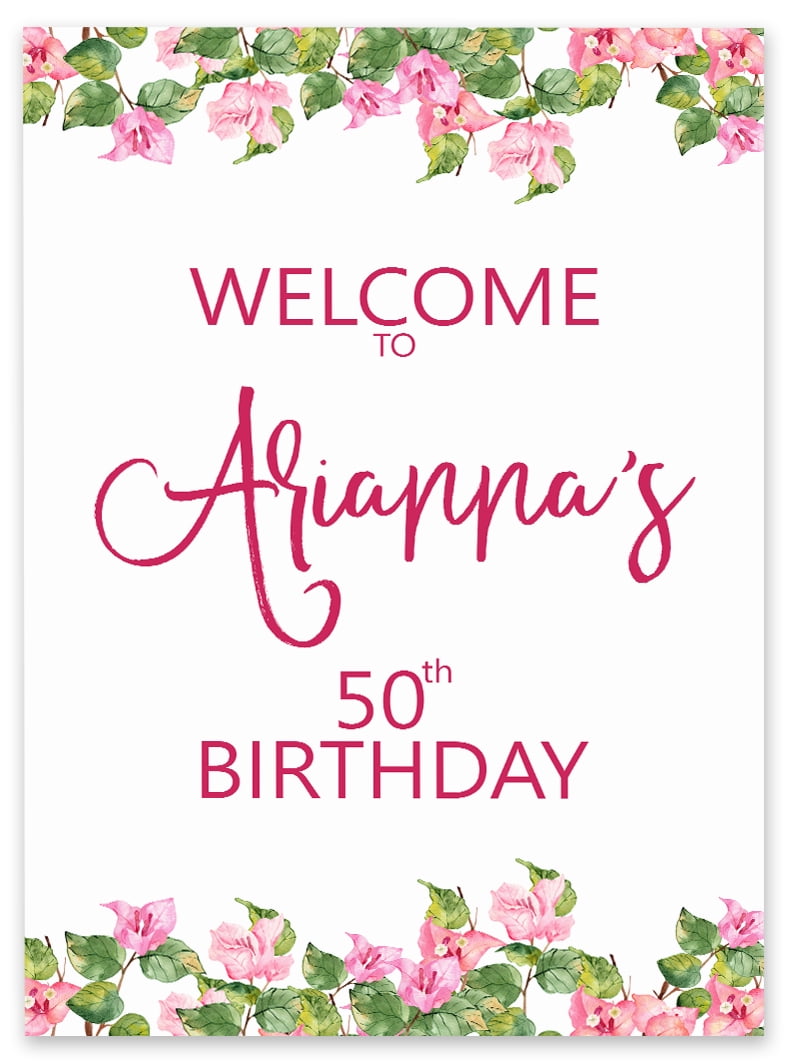 Darling Souvenir MADE WITH LOVE PersonalizedWelcomeBirthdaySignFlower ...