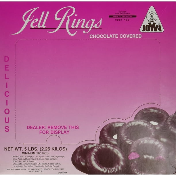 Chocolate Covered Jelly Rings by Joyva 5lbs - Walmart.com