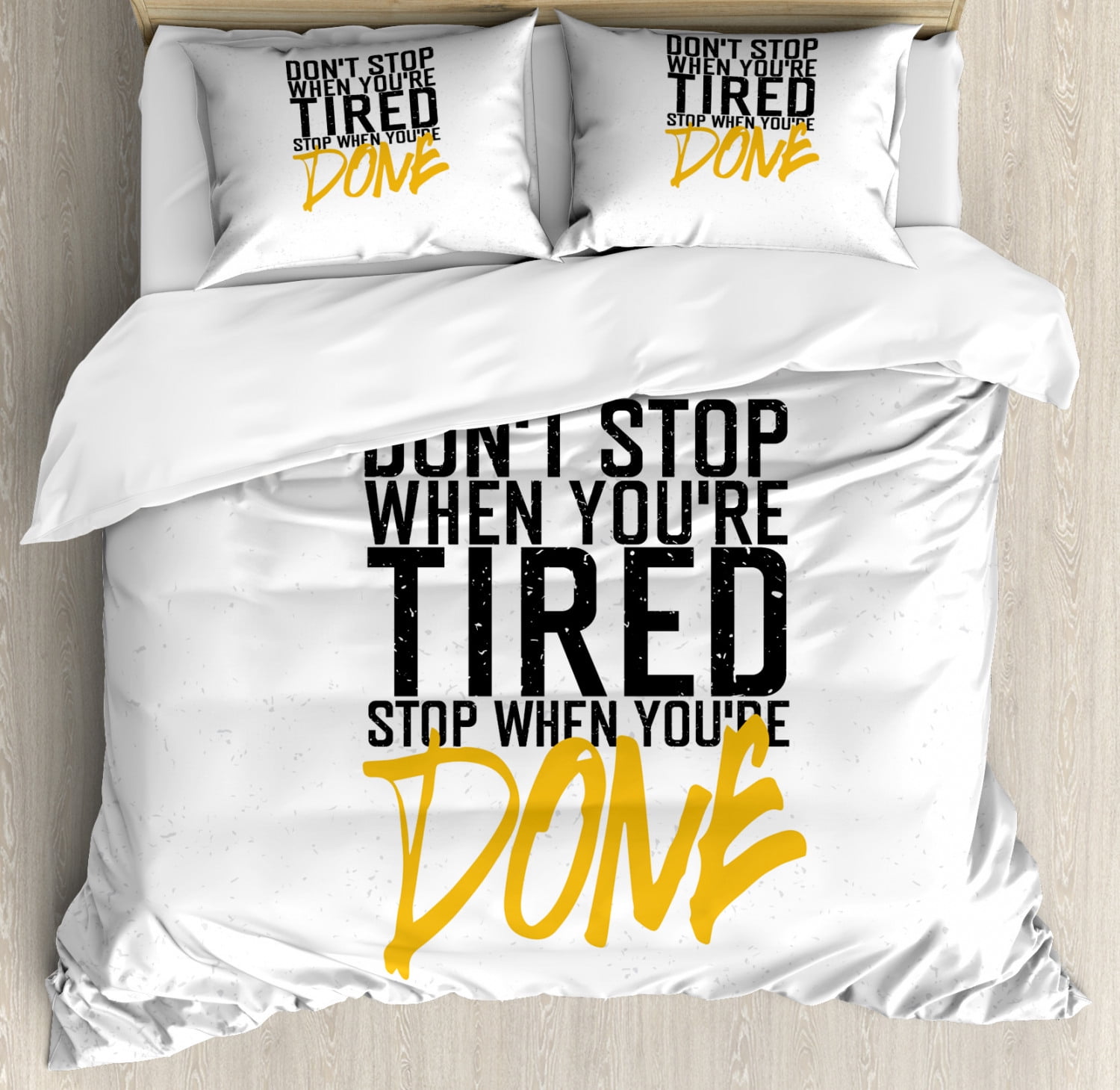 Motivational King Size Duvet Cover Set, Vintage Drive Challenging ...