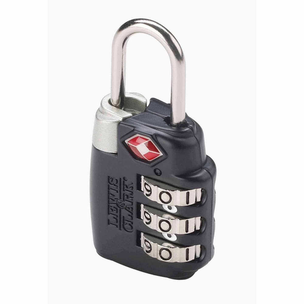 Lewis N. Clark - Travel Sentry Combination Lock, Black - Walmart.com ...