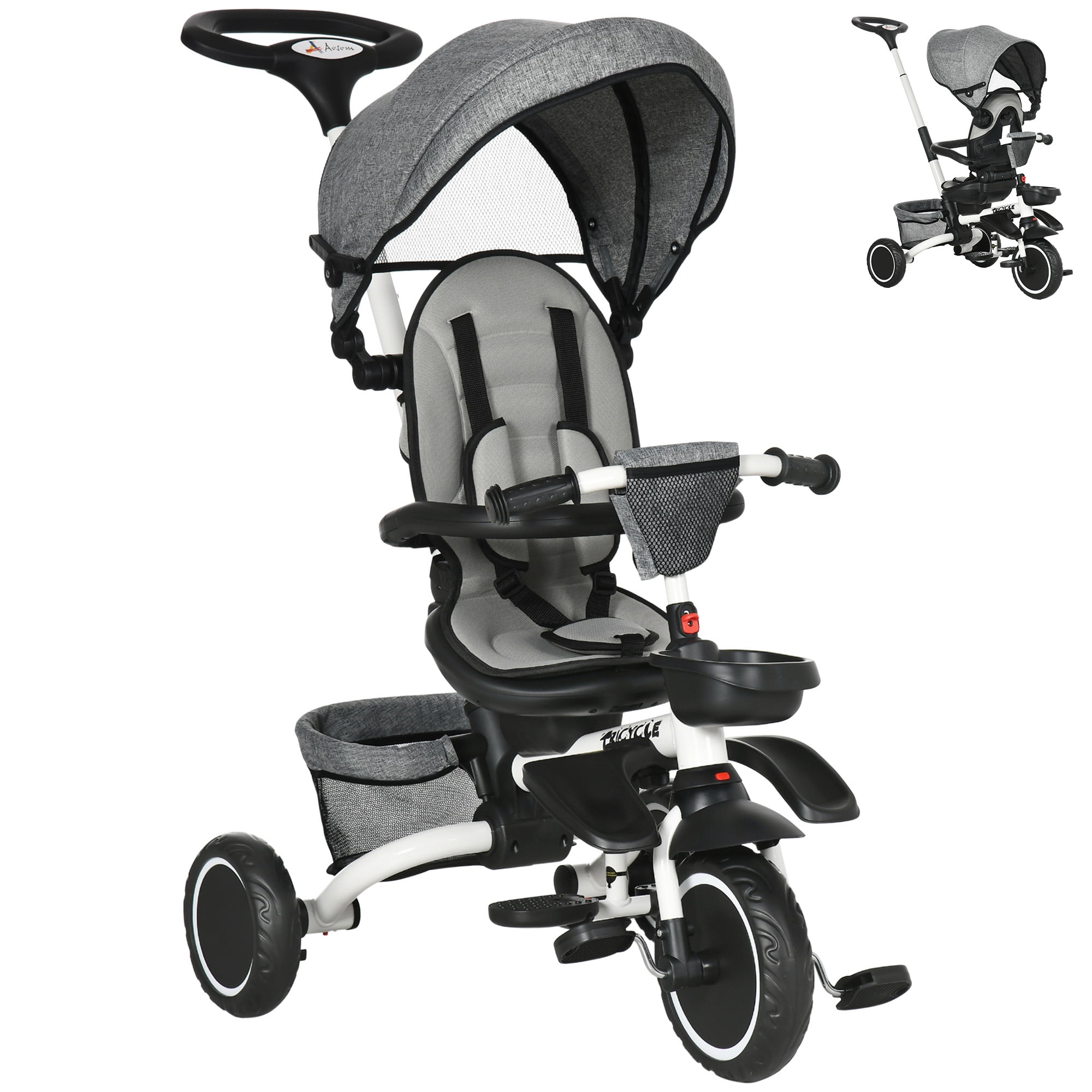 Click here for Aosom 6-In-1 Toddler Tricycle For 12-50 Months  Fo... prices