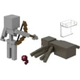 Minecraft Skeleton Spider Jockey, 3.25-in Collectibles Action Figures ...