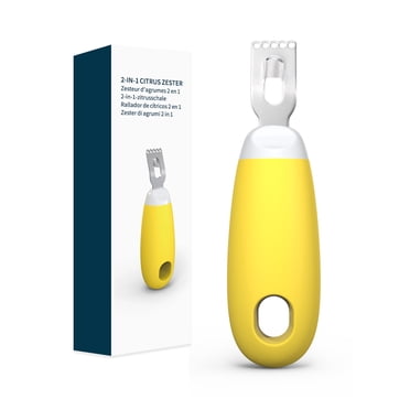 WALFRONT Fruit Zester Citrus Scraper Peeler,Stainless Steel Lemon Lime ...