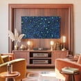 Blue Green Leopard TV Cover for 50 Inch Screen,Stretch Fabric Dustproof ...
