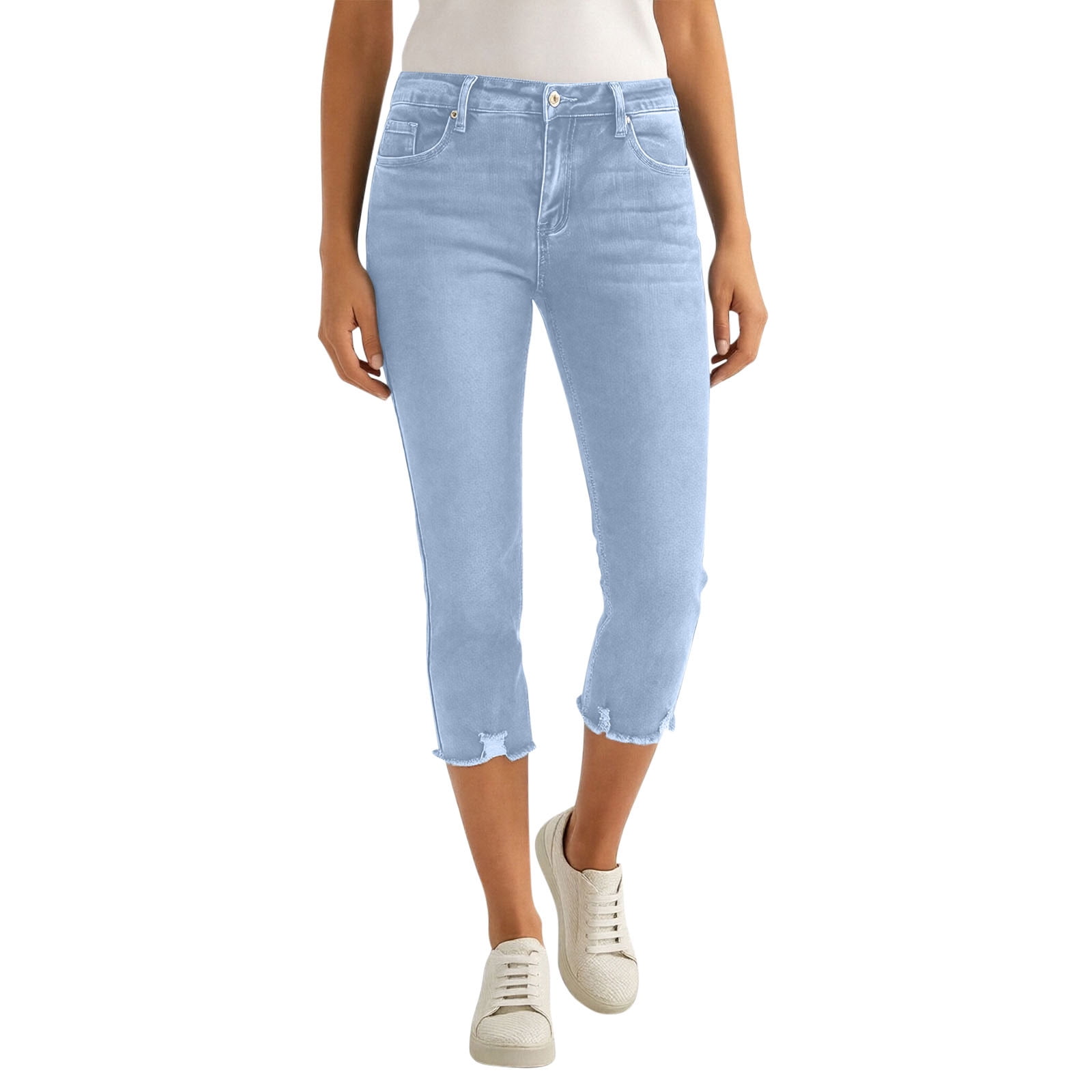 Click here for Nmnitkp Jean Capri Pants For Women High Waisted Ri... prices