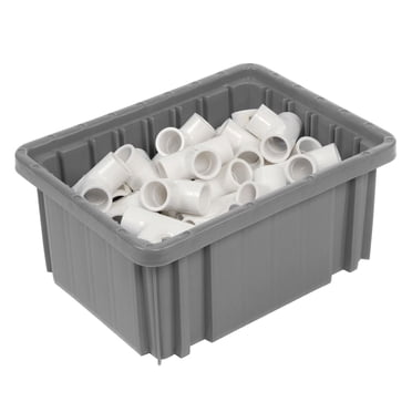 Quantum DG92035GY Plastic Dividable Grid Container, 16-1/2"L x 10-7/8"W ...