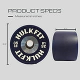 Hulkfit 2-inch Dumbbell Plate with Steel Hub, Single, 35 Pounds ...