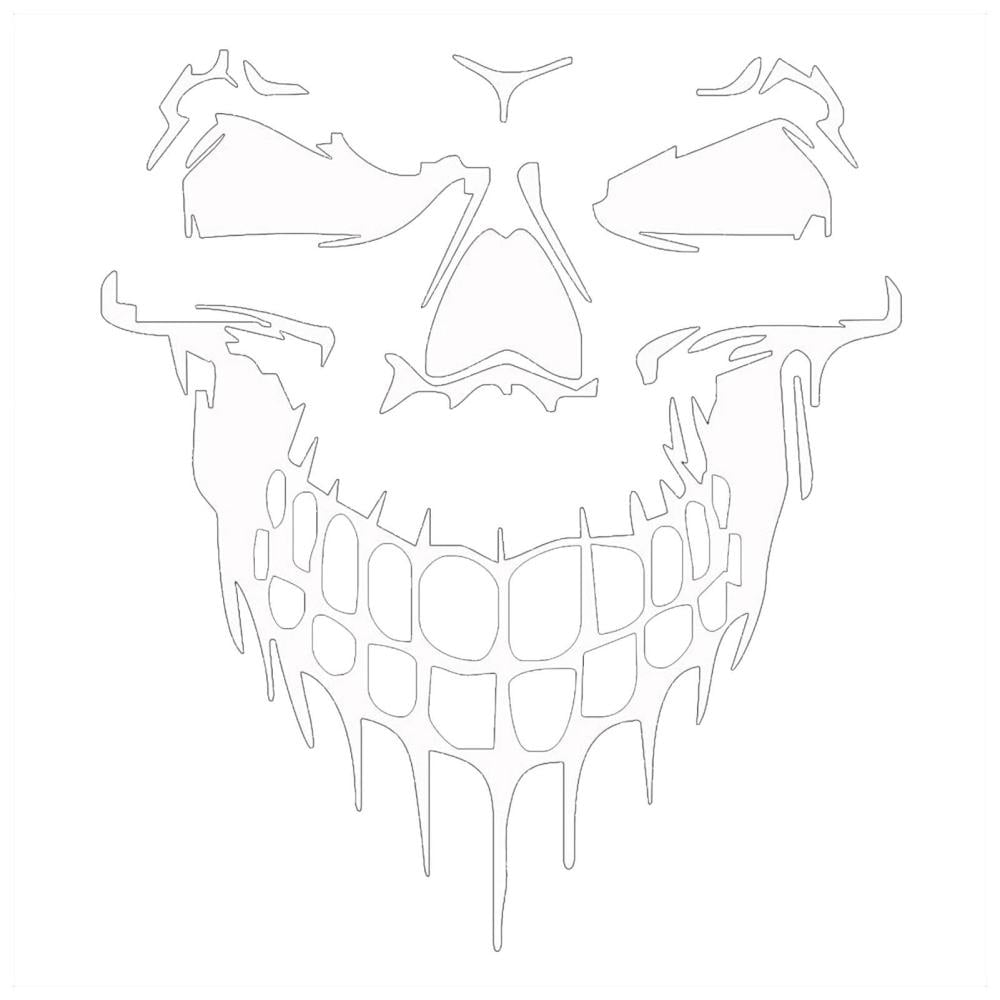 Skull Hood Stickers|Reflective Self-Adhesive Skull Vinyls Car Decals ...