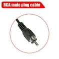 EEEkit 2 Pack Replacement RCA Connector Adapter, Male Plug to Bare Wire ...