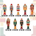 9 count Christmas Nutcracker Iron Patches Colorful Soldier Figures Sew ...