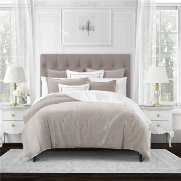 6ix Tailors Bouclair Duvet Cover & 2 Pillow Shams Set, Green - California King Size - 3 Piece ...