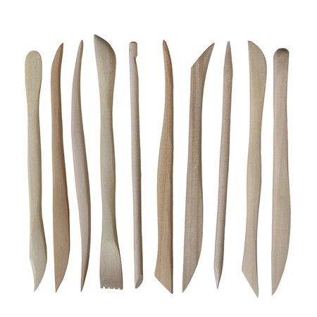 10pcs Double Ended Wooden Mini Modeling Tools Clay mini wooden clay ...