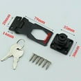 SUNFEX Door Locks 3Inch Locking Hasp And Staple With Keys Padlock ...