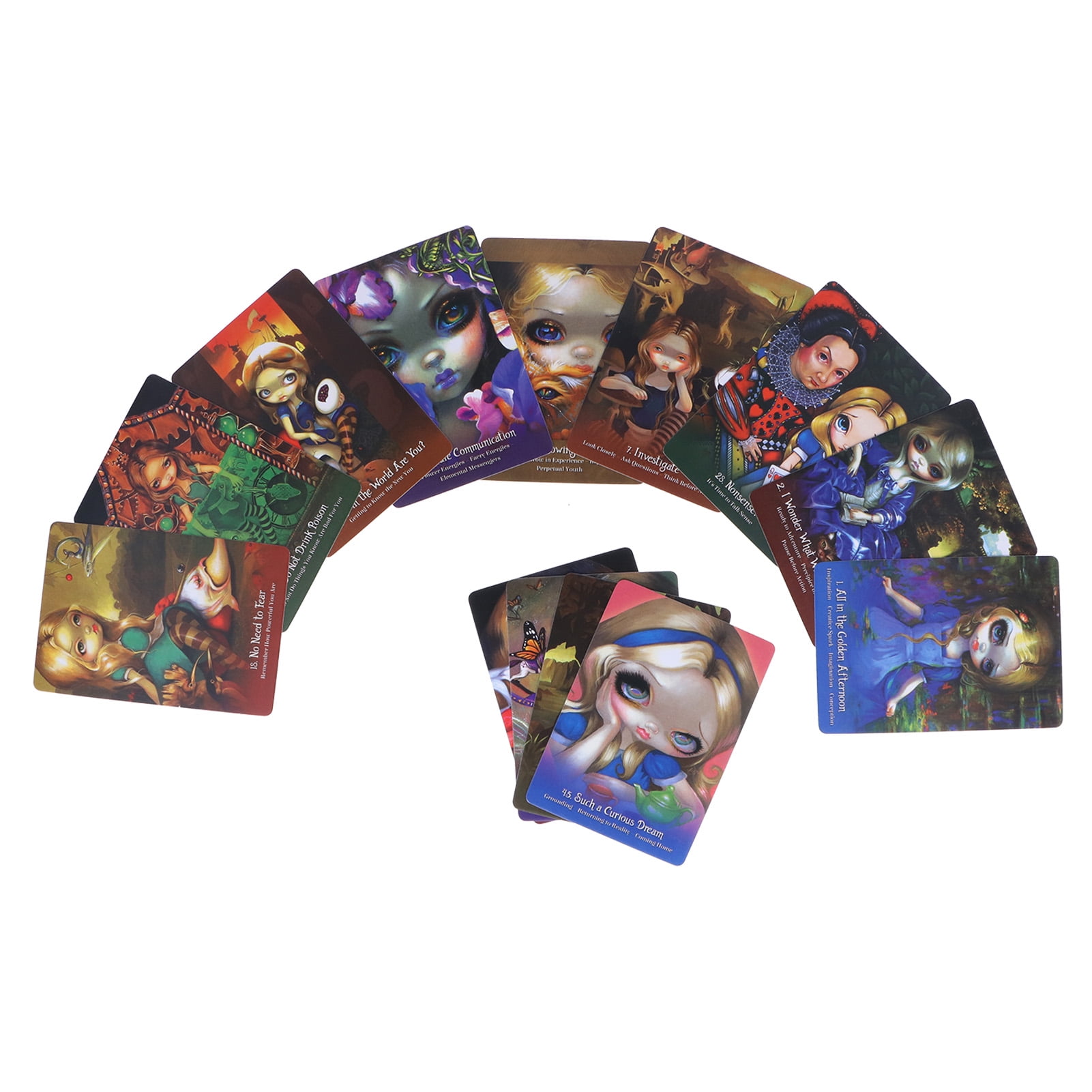 Wonderland Tarot Cards Juego de 45 Cartas de Tarot para Alice ...
