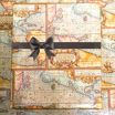 World Map Globe Travel Bon Voyage Gift Wrapping 16ft Roll Paper ...