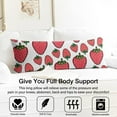 Berry Sweet Strawberry Cushion Case Cute Red Fruit Pattern, HandDrawn ...