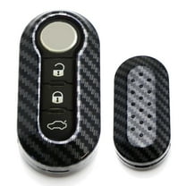 Exact Fit Black Glossy Carbon Fiber Finish Key Fob Shell For 2016-2021 ...