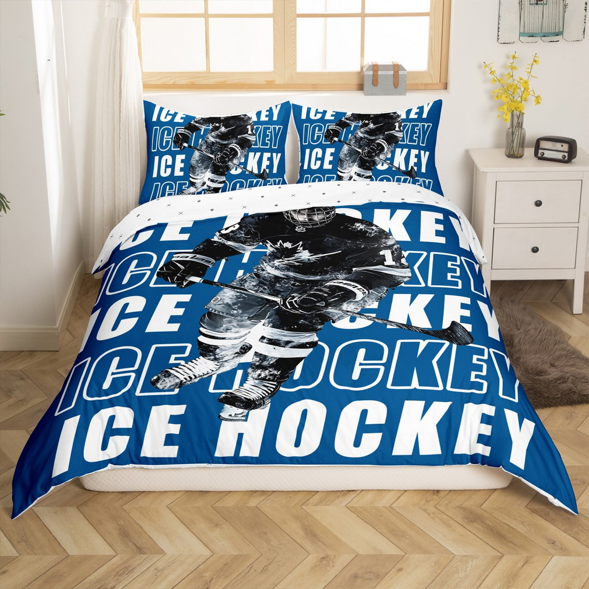 Click here for Erosebridal Teenager Ice Hockey Duvet Cover Full b... prices