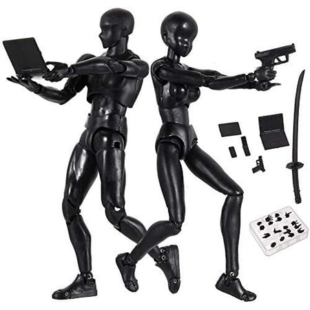 Black Action Figures Body-Kun DX & Body-Chan DX PVC Figure Model ...