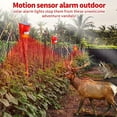 Solar 6 LED Outdoor Motion Sensor Alarm, Waterproof 110dB Home Safety ...