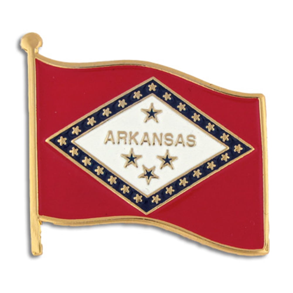 Arkansas US State Flag AR Enamel Lapel Pin 1 - Walmart.com