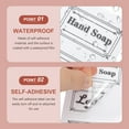 WRISTBIQUE Labels Hand Lotion Soap Labels Black for Kitchen Decoration ...