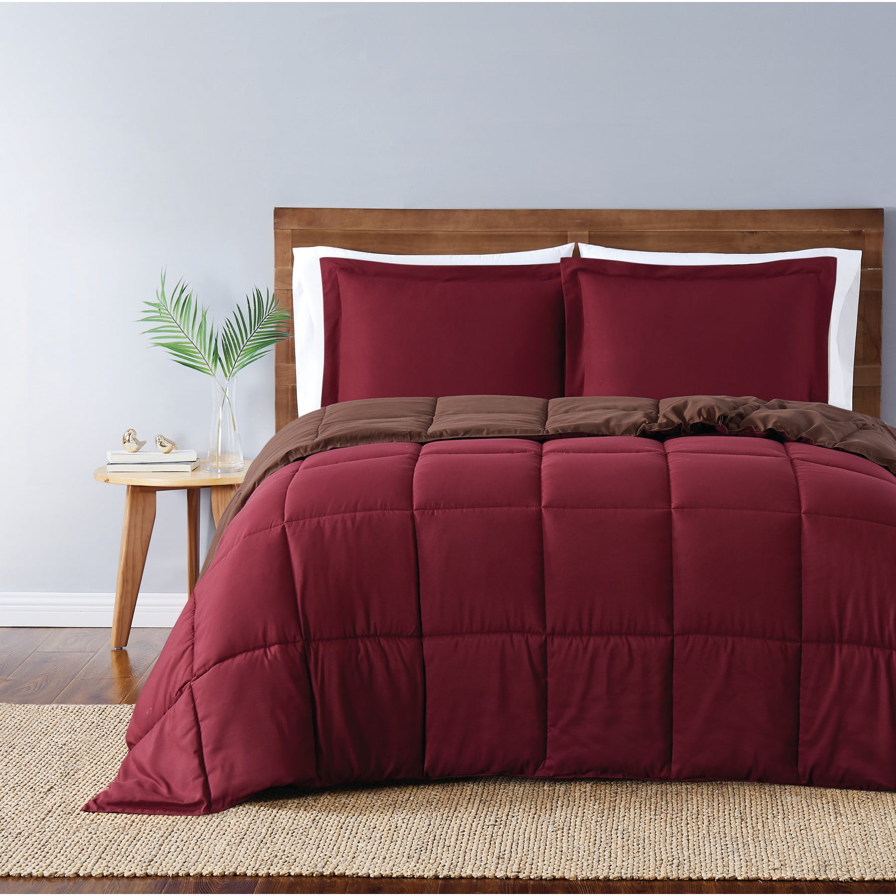 Truly Soft Everyday Reversible Comforter Set - Walmart.com