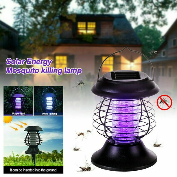 Kqiang Solar Bug Zapper，Solar Powered Led Mosquito Fly Bug Insect ...