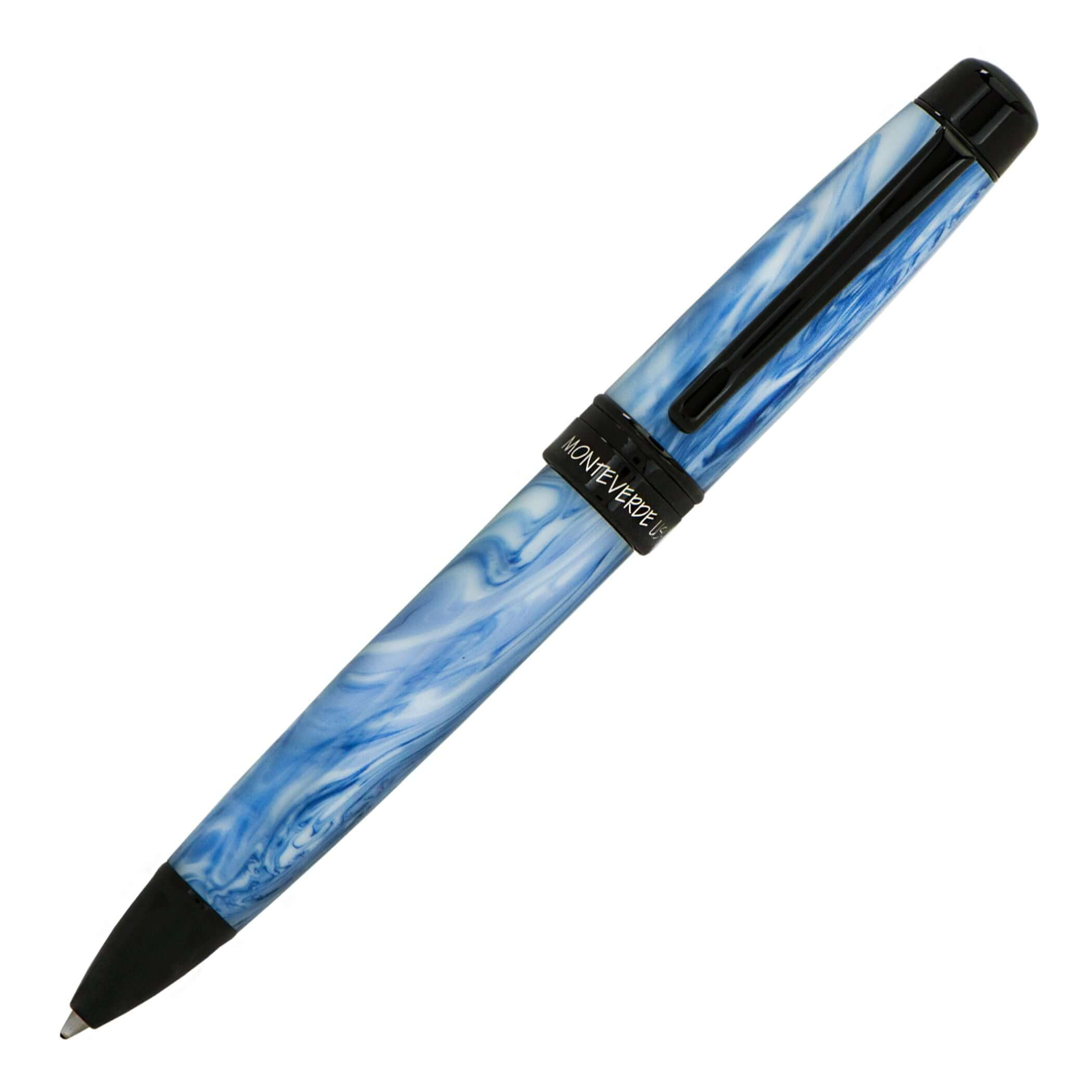 Monteverde Prima Blue Swirl Ballpoint Pen - Walmart.com
