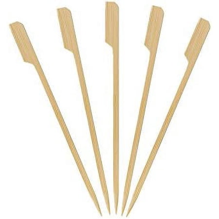 Natural Green Bamboo Wood Paddle Picks, Skewers for Appetizers and ...