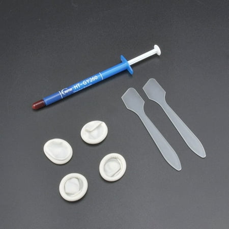 2 PACKS Computer CPU Thermal Grease Fan Lubricating Oil Mini Package ...