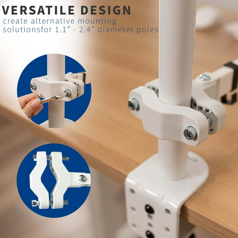 Vivo Steel Universal Bracket Pole Mount Vesa Plate VIVO Black