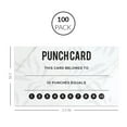Koyal Wholesale Minimal Stems Reward Punch Cards, Loyalty Cards for ...
