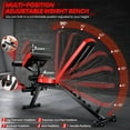 VIBESPARK 800LBS Adjustable Weight Bench Press Set, Workout Bench with ...