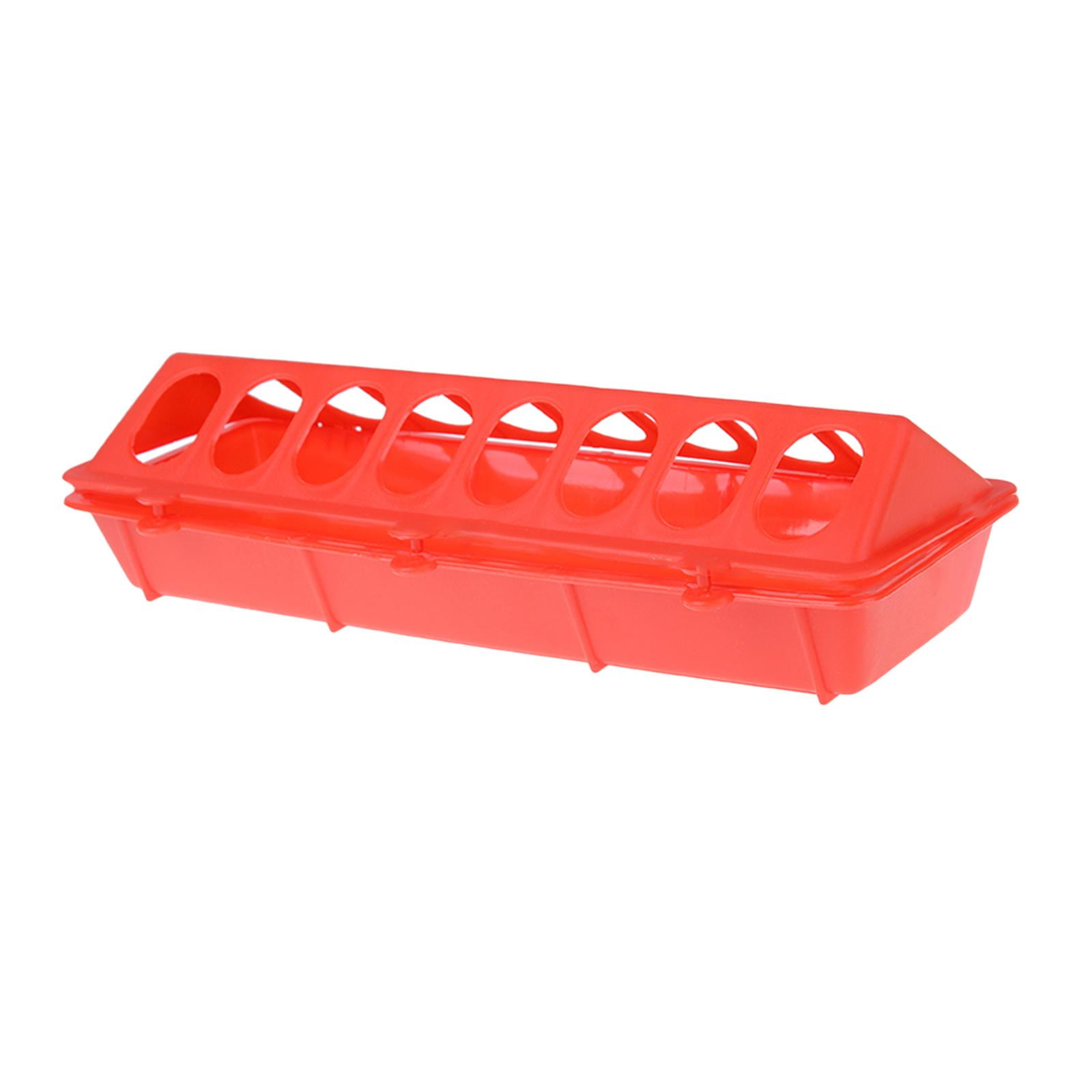 Bird Feeder Slot Storage Trough Bird Food Dispenser Poultry Feeder for ...