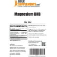BulkSupplements, Magnesium BHB Powder, 1.5g per serving, 250g 8.8oz ...
