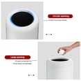 8L Brushed Nickel Gold Trash Can, Small Modern Garbage Can for Bedroom ...