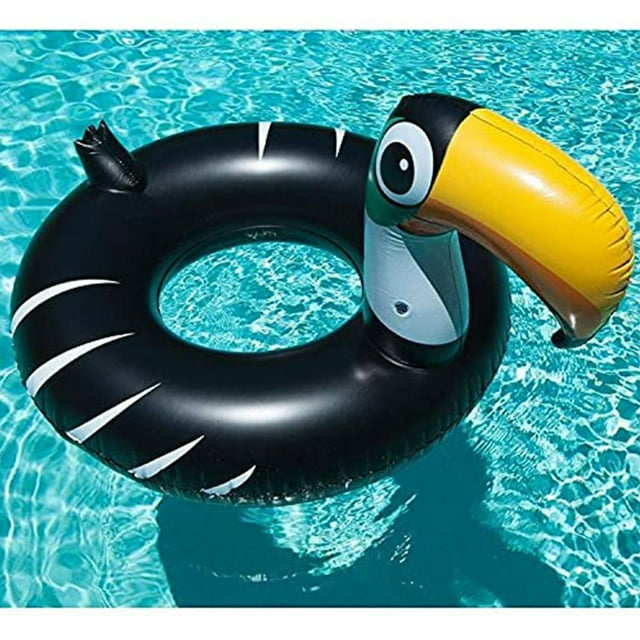 WISHTIME Tropical Toucan Inflatable Pool Adult, Giant Inflatable Pool ...