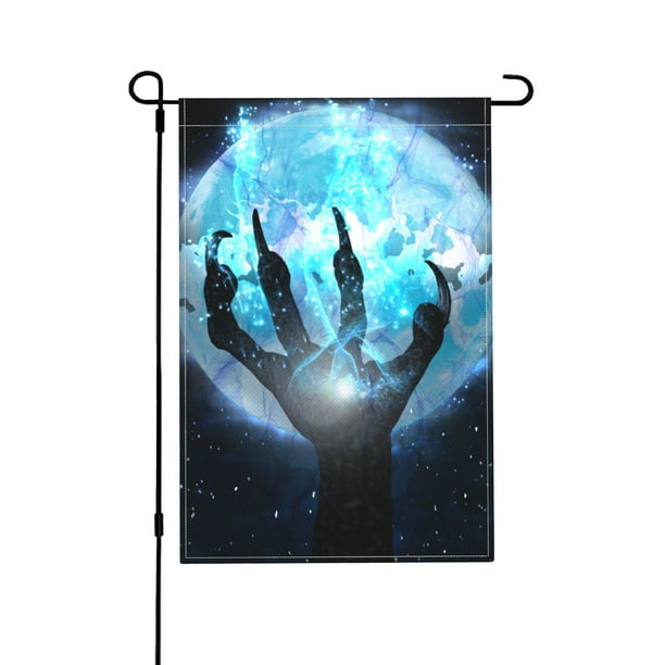 TEQUAN Werewolf Full Moon Garden Flags, 18 x 12 inch Double Sided Linen ...