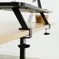 VIVO Black Clamp-on Desk Shelf, 40 Inch Monitor Laptop Riser, Ergonomic ...