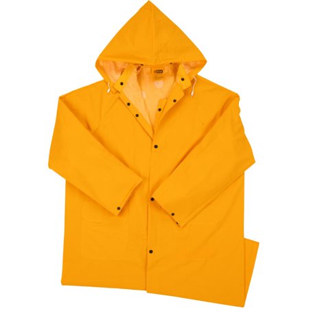 Mens 2XLarge Yellow PVC Rain Jacket | Walmart Canada