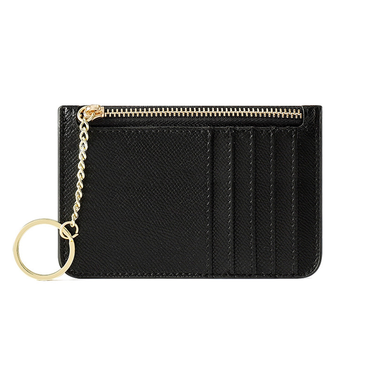Farfi Women Card Bag Multi-card Slot Solid Color Zipper Korean Style ...