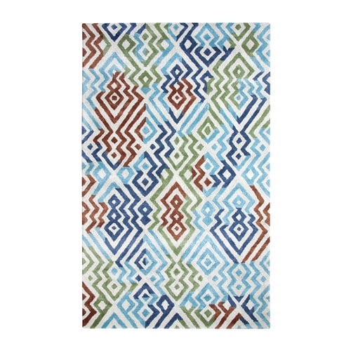 Crescent Drive Rug Company Vogue Handwoven Flatweave Blue Area Rug ...