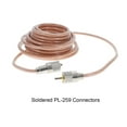 TruckSpec 18' CB Antenna Mini-8 Coax Cable with PL-259 Connectors Clear ...